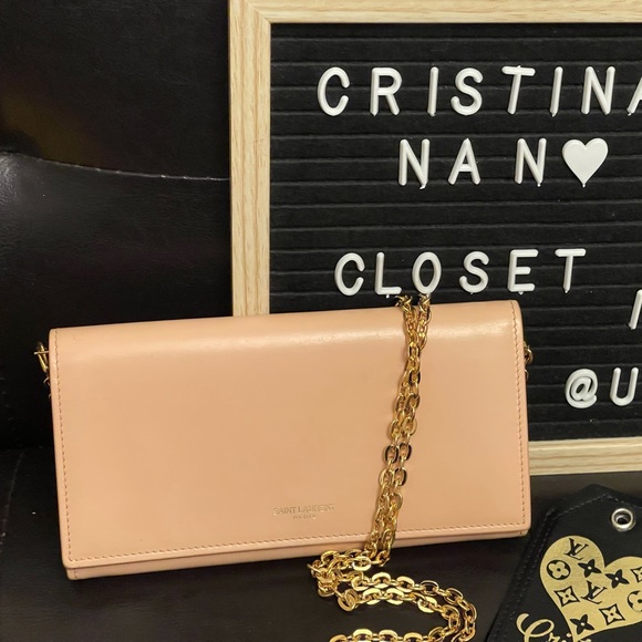 Yves Saint Laurent | Bags | Ysl Long Wallet With Removable Chain | Poshmark
